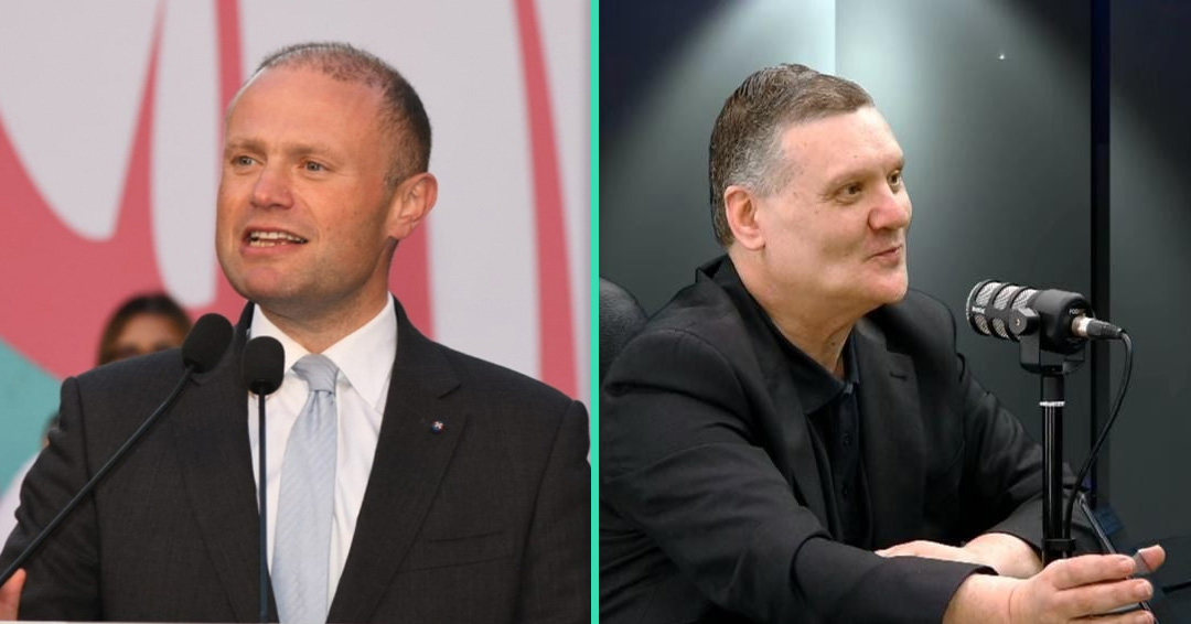Joseph Muscat pees on Manuel Cuschieri live on stage - Bis-Serjetà